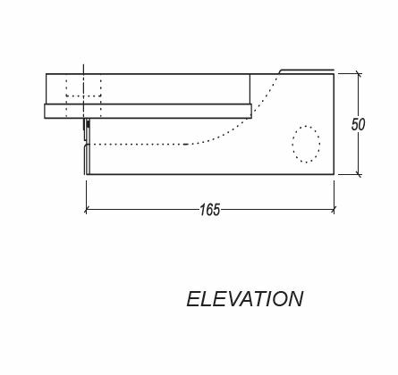 CAS.42881 PSS - CASMA Top Pivot Patch - Polished Stainless Steel ...