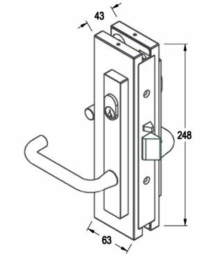 Security Patch Lock - Cylinder and Handles Inside and Outside ...