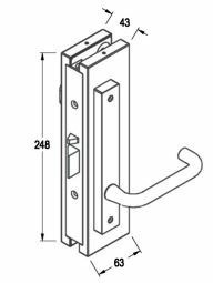 Mp358.2b Pss - Lock Security Patch Cylinder Outside, Handle Inside ...