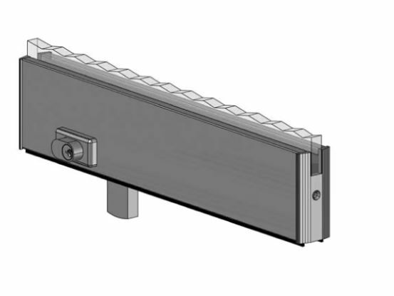 Top Rail - Locking - Satin Stainless Steel - Elite Glass Solutions