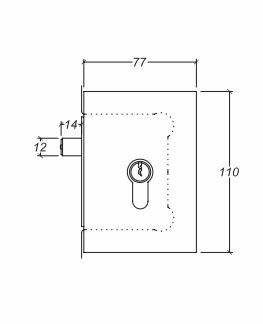 CASMA European Style Lock Centre or Bottom - Polished Stainless Steel ...