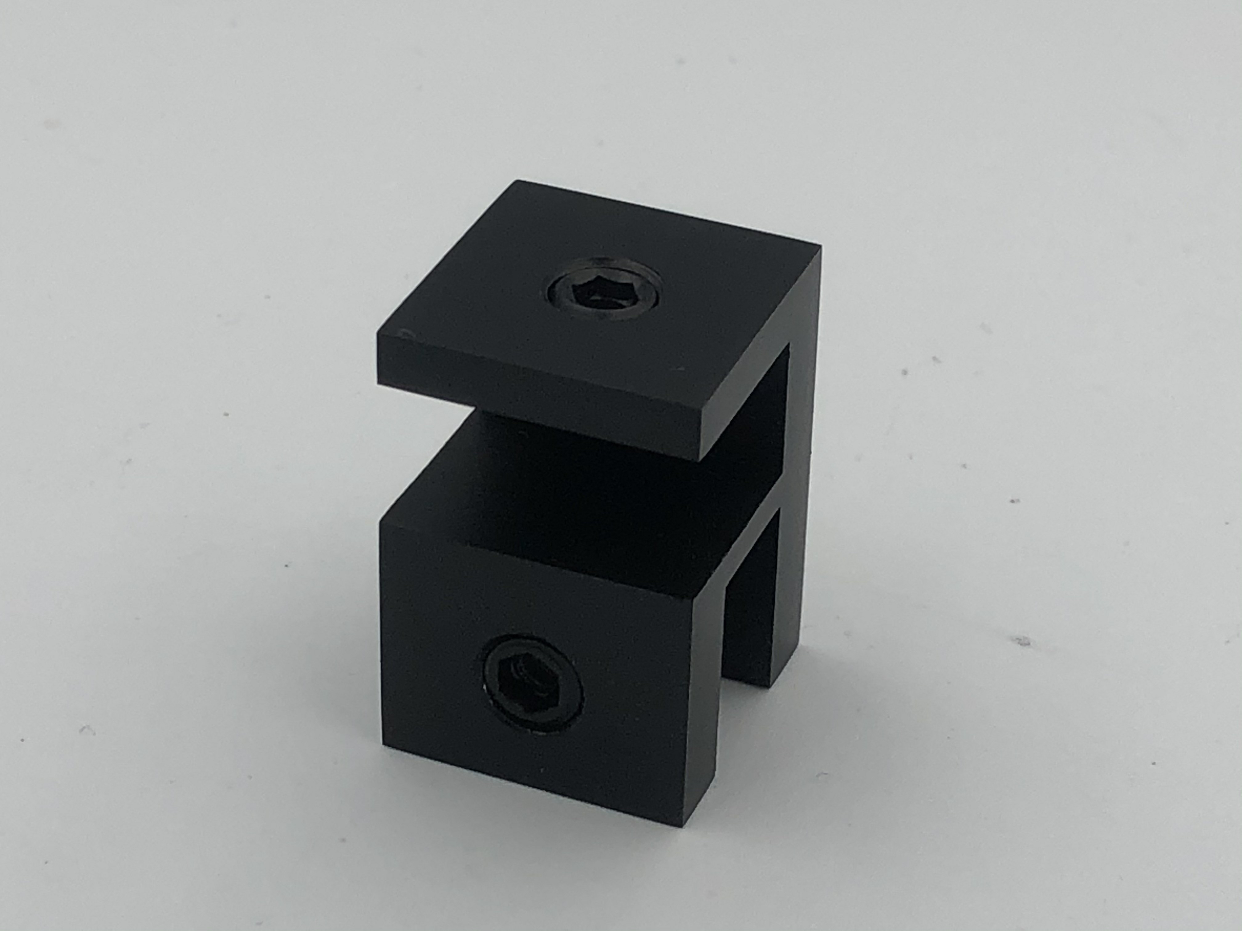 OPF1 10, 10 SQ MB - Shower Top Header Clip Square 10mm to 10mm Glass ...