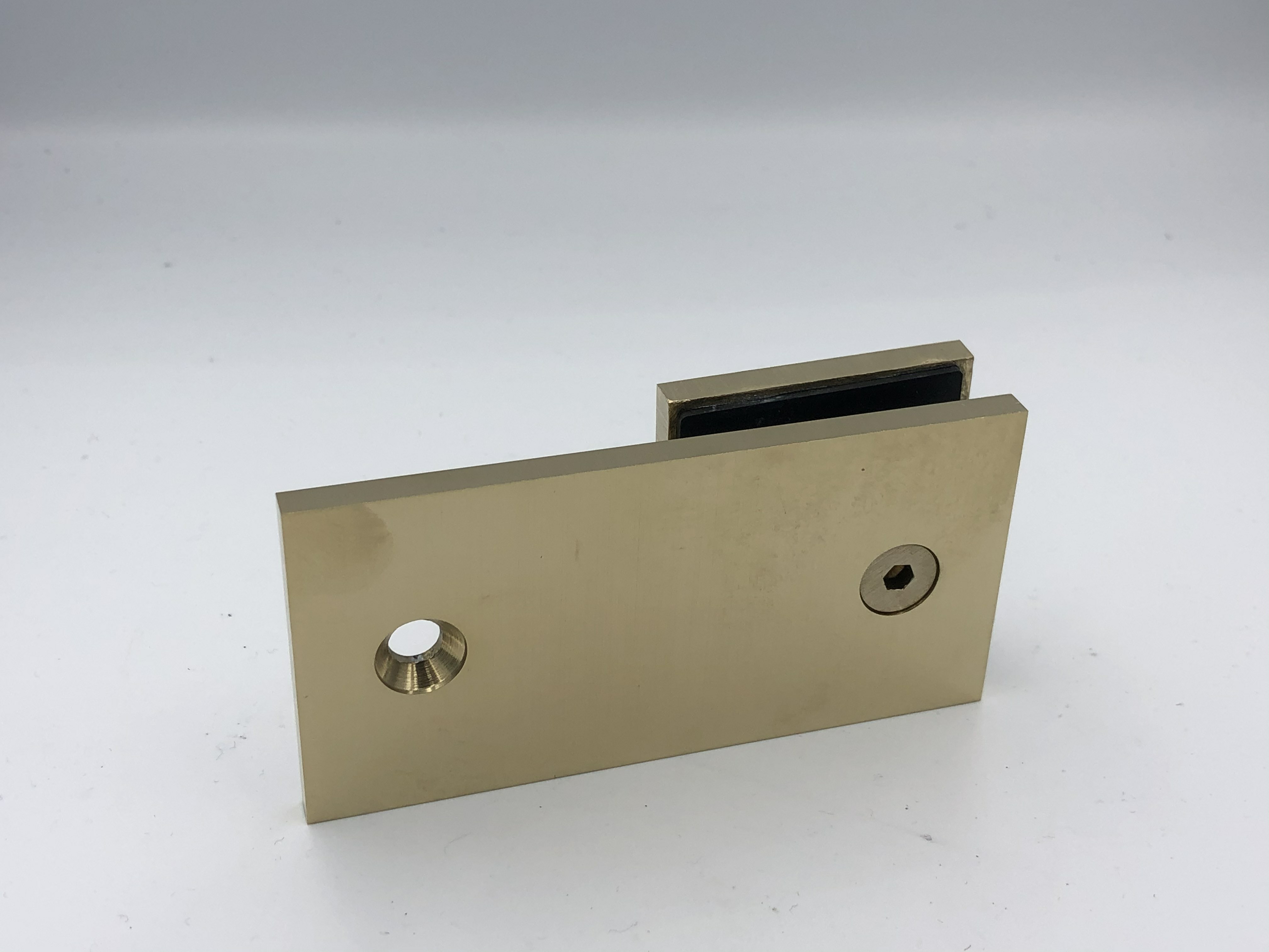 SB180.SQ BG - Fixed Bracket 180 Degree Glass to Wall Square Shape ...