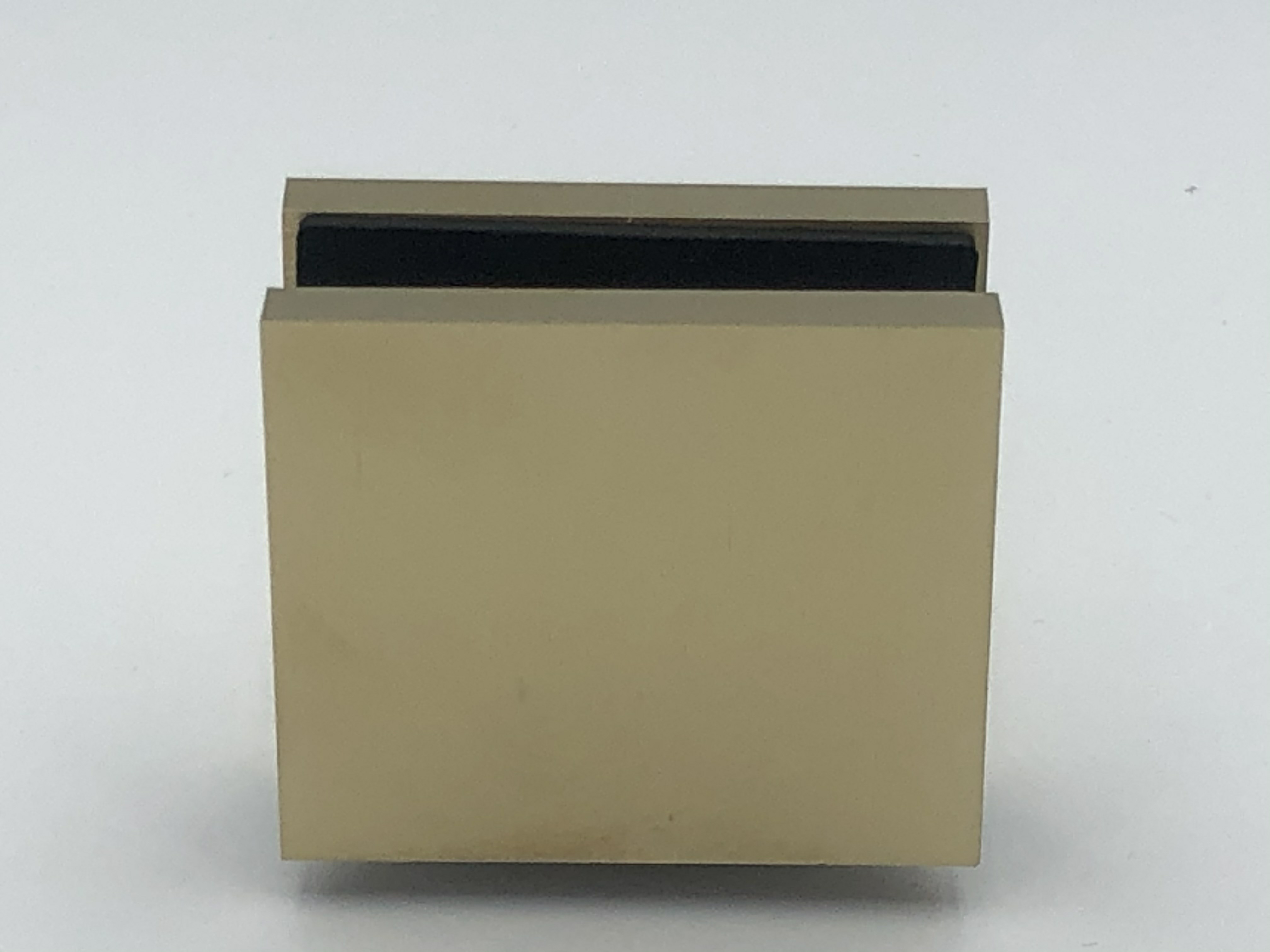 Fixed Bracket - Square 90 Degree Glass to Wall - Antique Brass - Elite ...