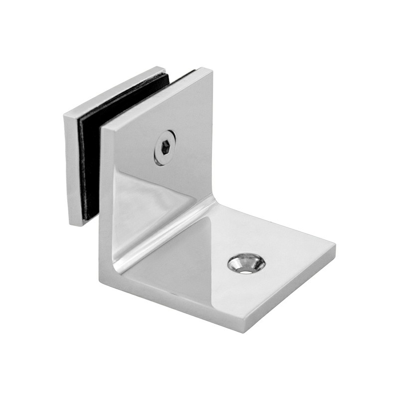 Fixed Bracket - Round Custom Angle Wall Mount Forge Bracket - Satin ...