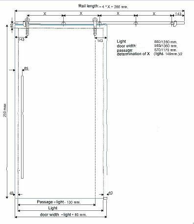 Point Fix Sliding System - Glass Hanger - Flat Bar - Elite Glass Solutions