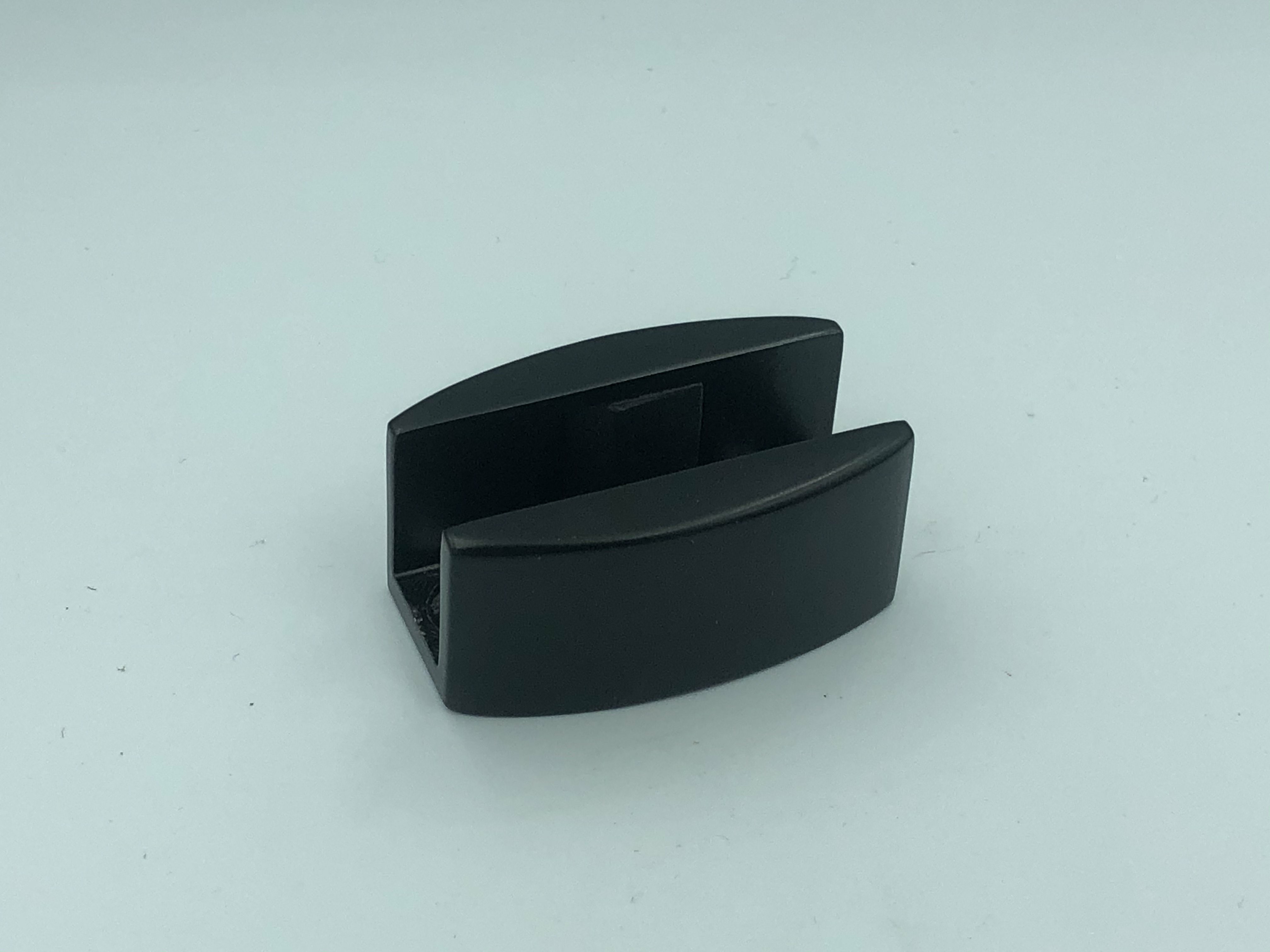 Point Fix Sliding System - Floor Guide - Matt Black - Elite Glass Solutions