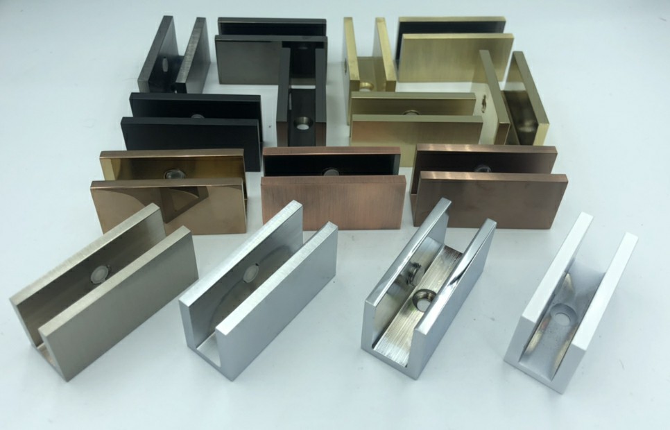 Glass Shelf Bracket Square 50mm x 20mm Suit 10mm Glass Antique Brass ...