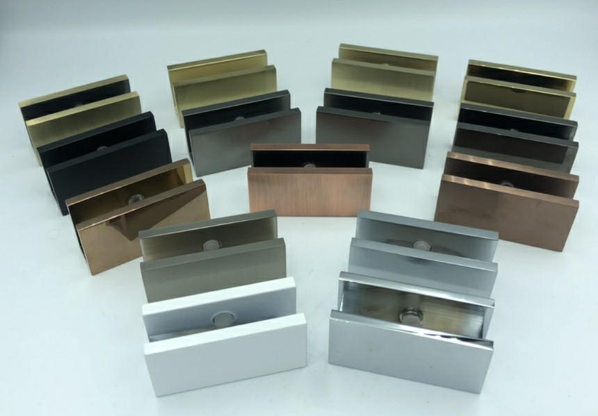 Glass Shelf Bracket Square 50mm x 20mm Suit 10mm Glass Antique Brass ...