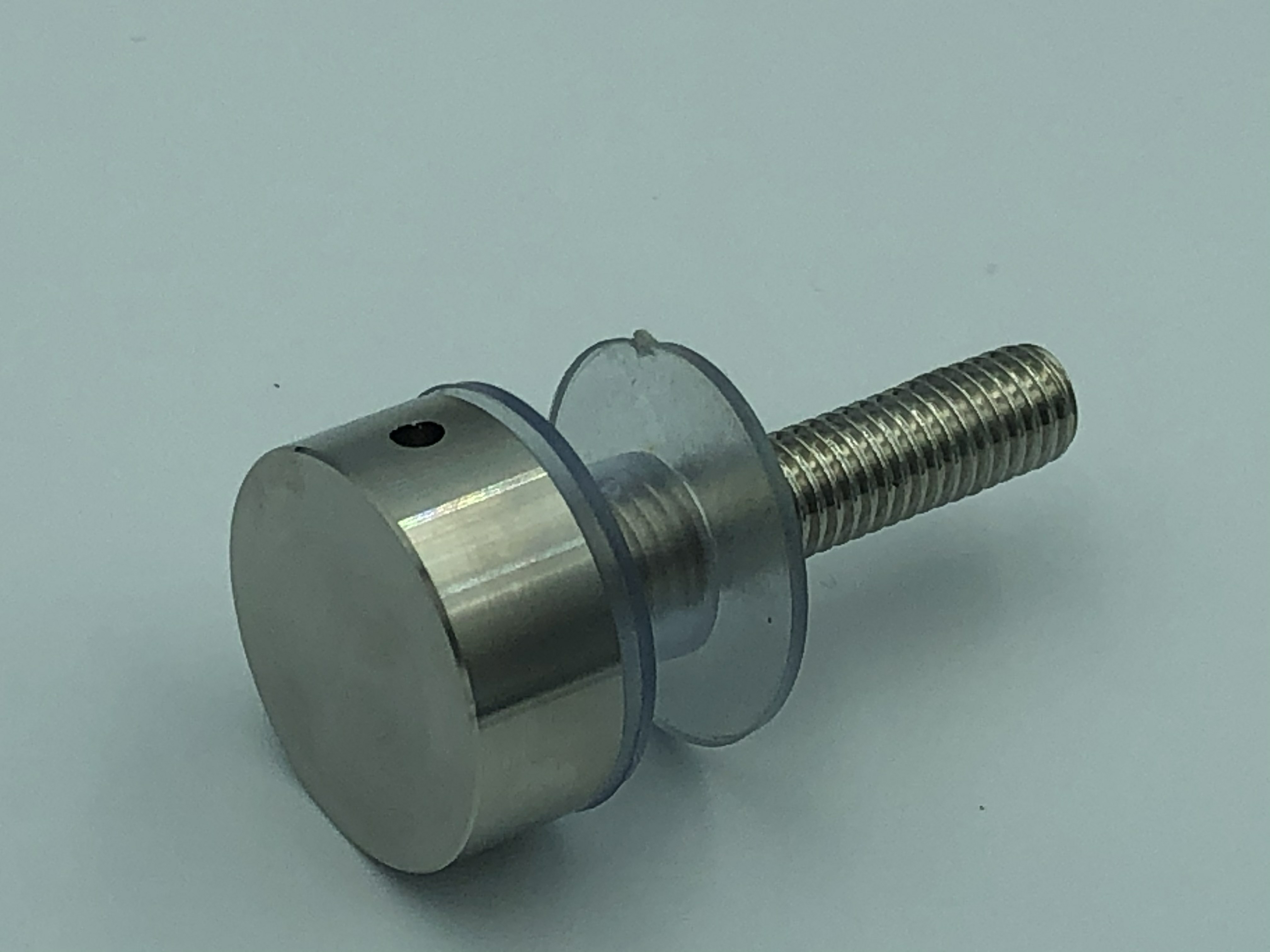 Small Knob for Trk Handle - Satin Stainless Steel - Elite Glass Solutions