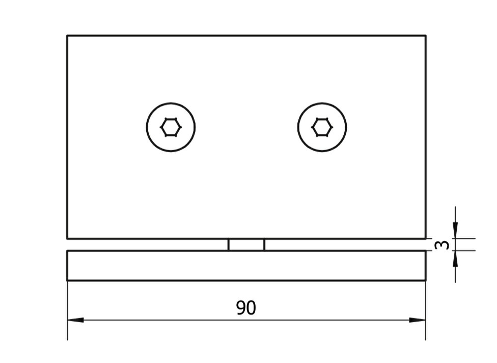 Boston 100 Series - Top or Bottom Shower Screen Pivot Hinge - Polished ...