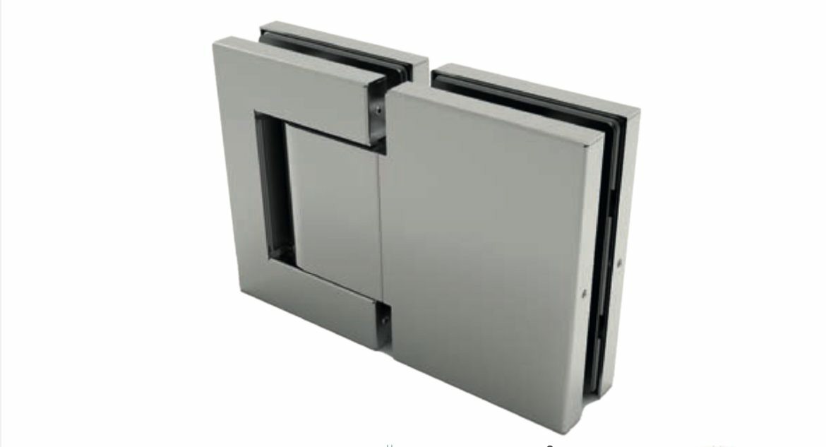 Casma Latus Non Hydraulic Glass to Glass Hinge - Satin Stainless Steel ...