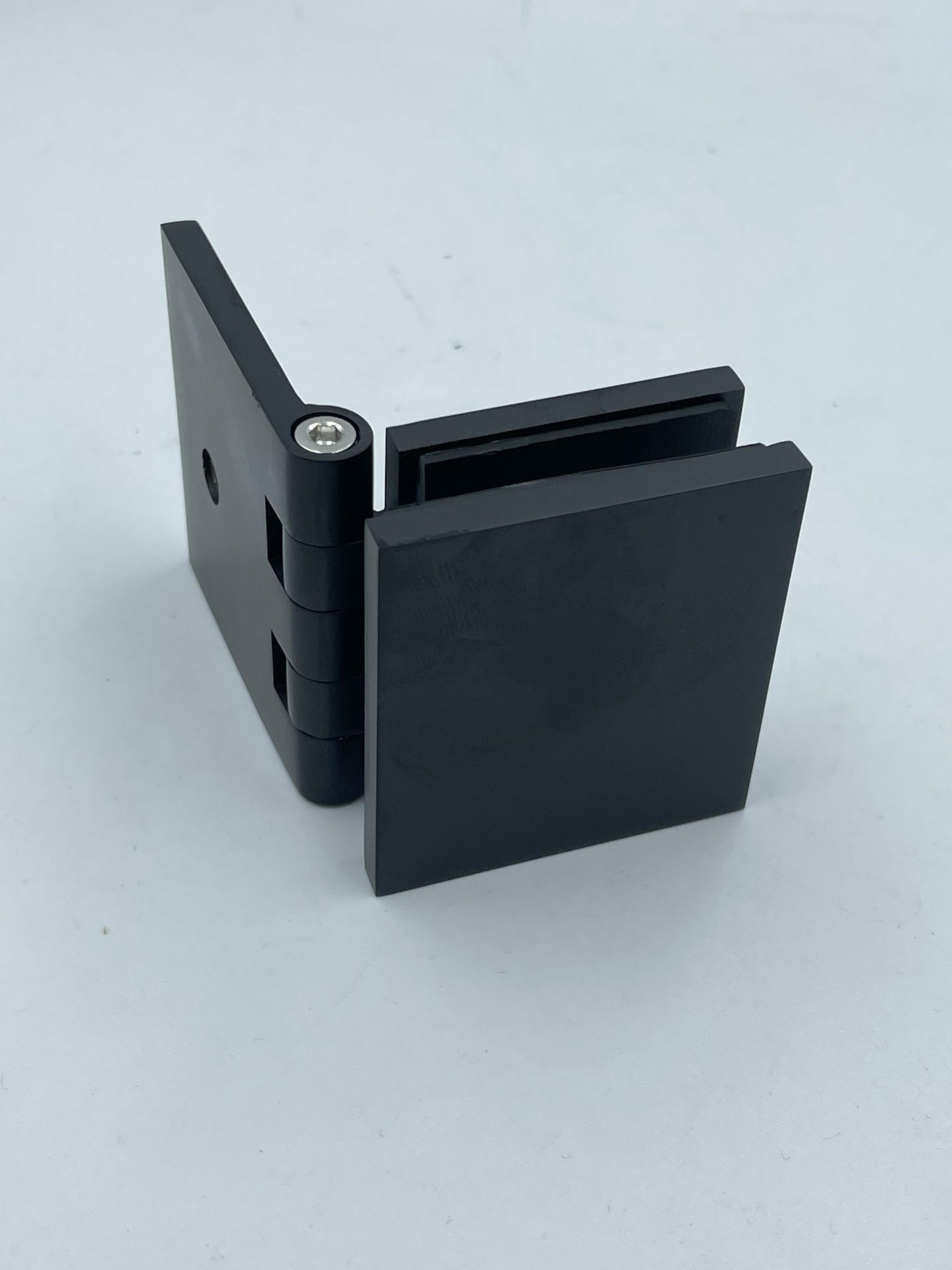 Bracket - Square Adjustable Angle Wall Mount - Matt Black - Elite Glass ...