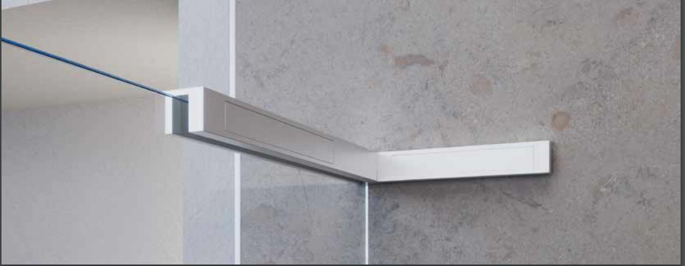 Support Bar - L Style - On The Wall Side Attachable to Top Edge of ...