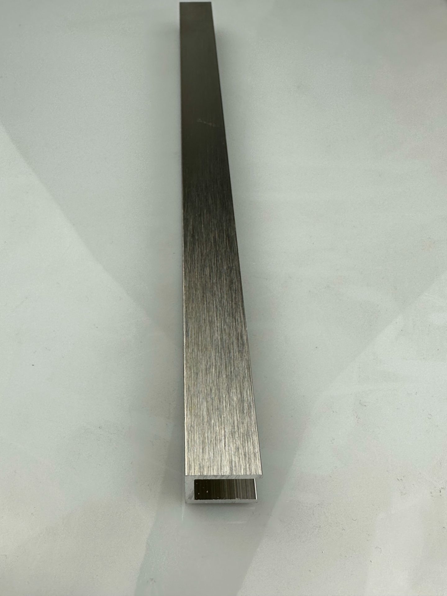 Aluminium Glazing Channel - 16mm x 14mm - 3m Length - Brushed Nickel ...