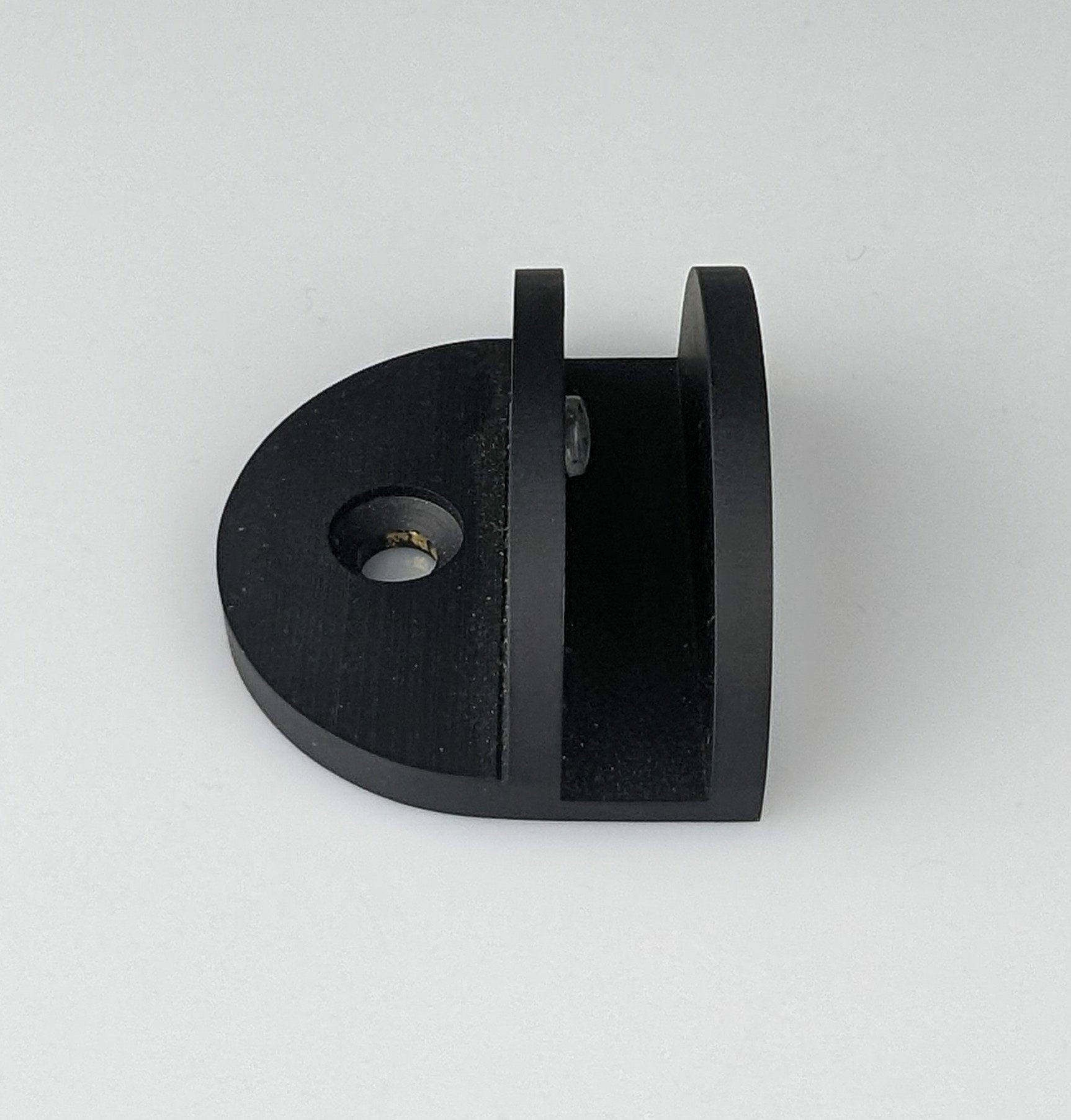 SB10.HL MB - Glass Shelf Bracket Round 50mm x 43mm x 24mm with ...