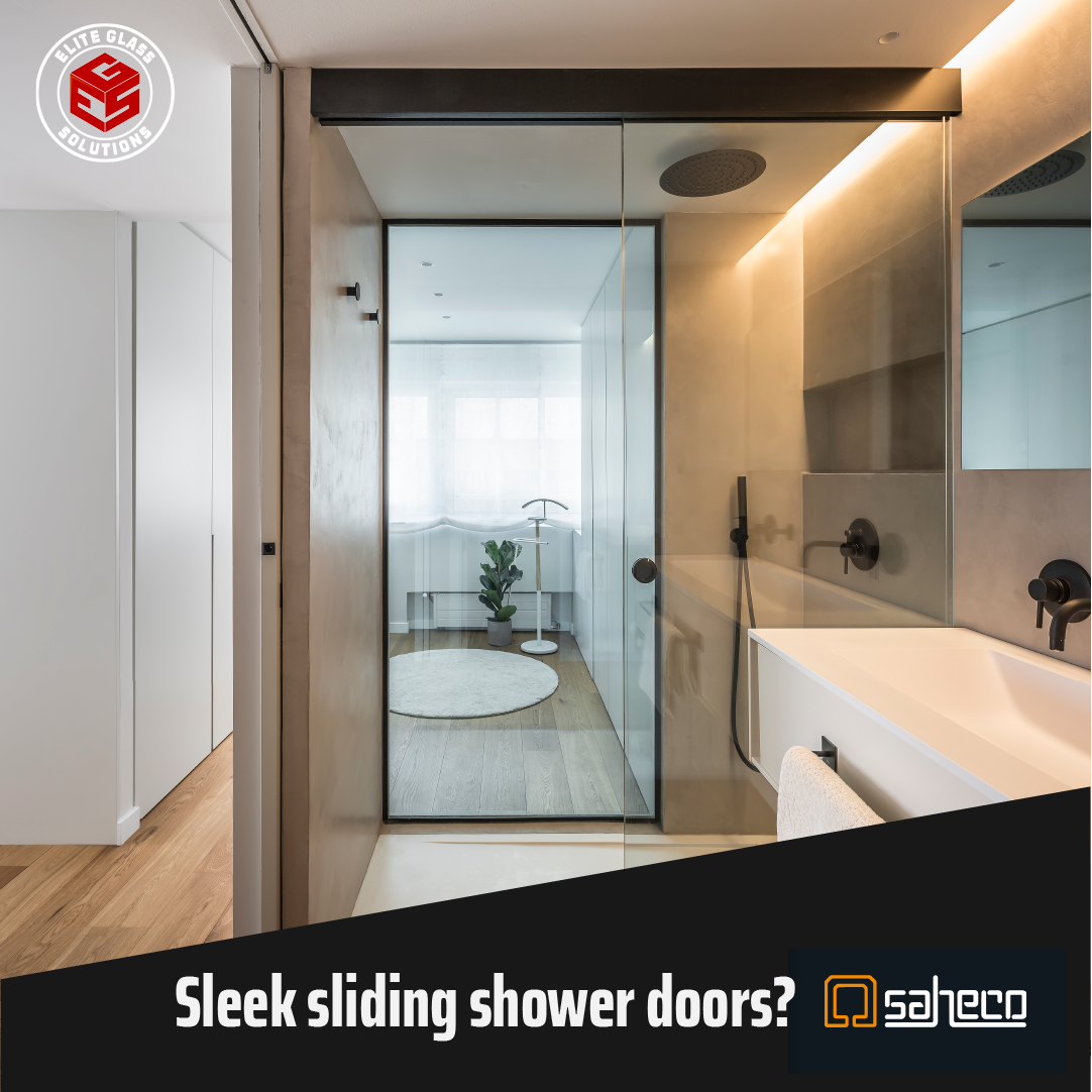 Sleek sliding doors for bathrooms - Elite Glass Solutions