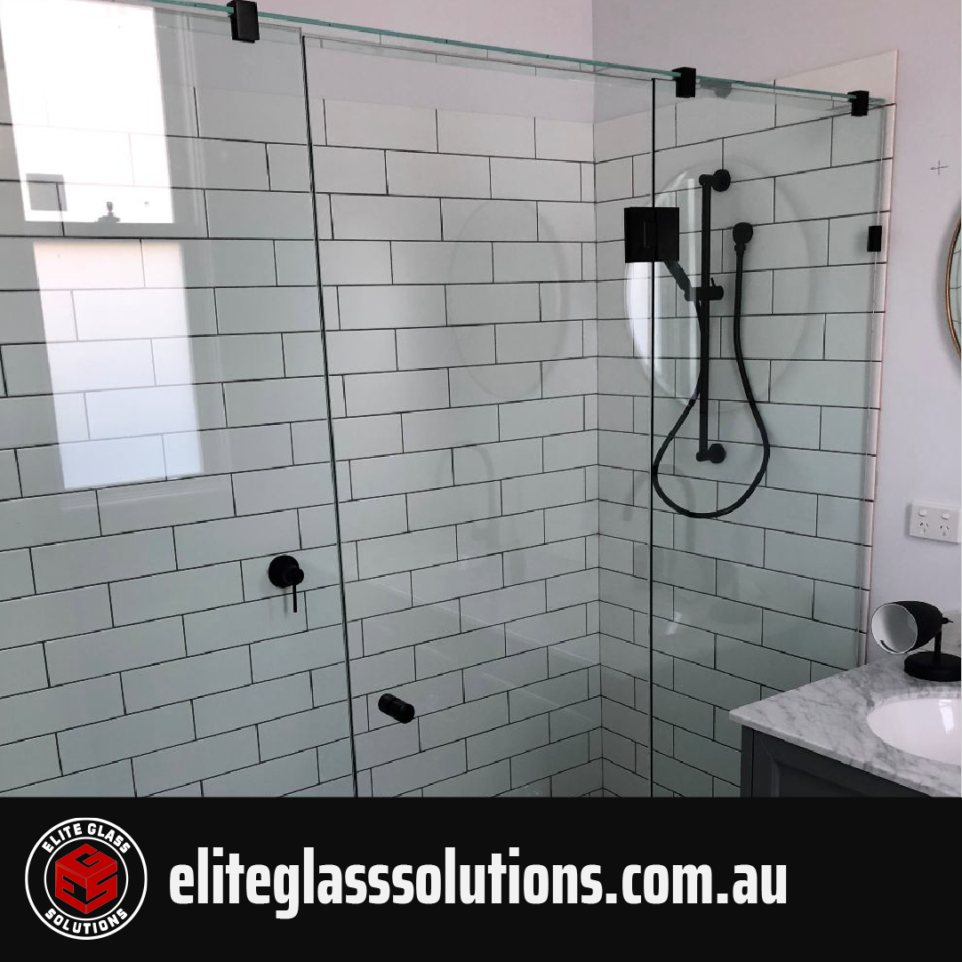Case Study Matt Black Frameless Shower - Elite Glass Solutions